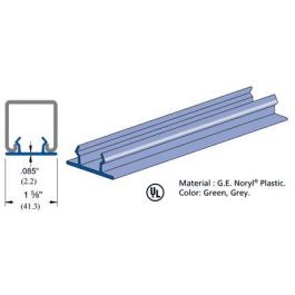 Unistrut/B-Line 1 5/8" white closure strip